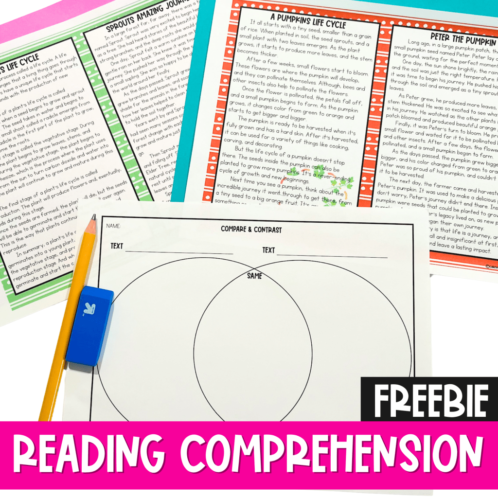 Life science reading comprehension - Reading Comprehension With Mrs. Carey